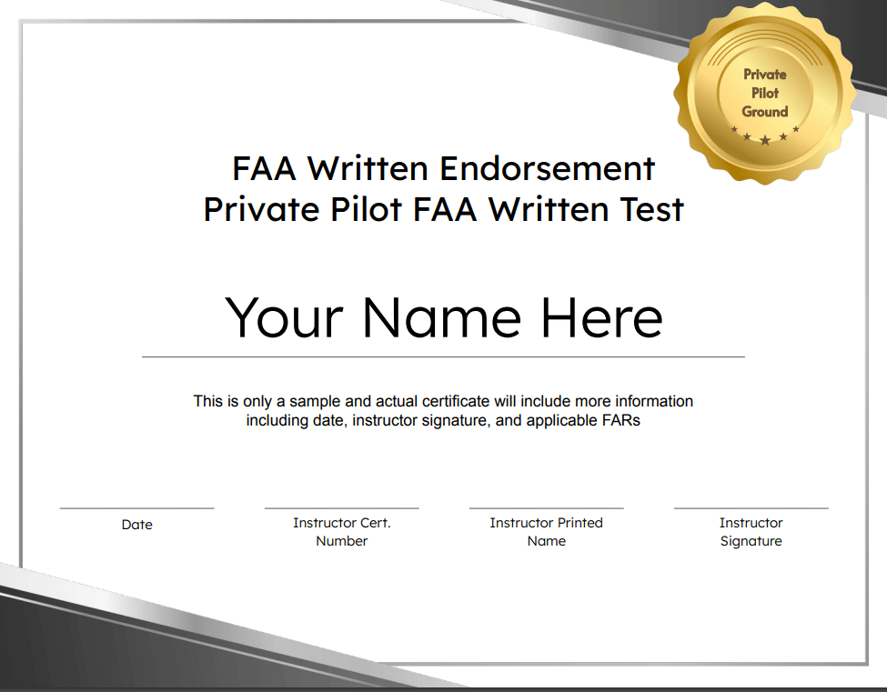 Private Pilot Ground School Real Instructors Real Results